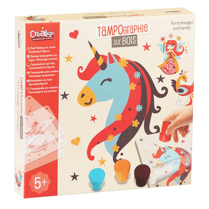 Комплект за рисуване върху дърво - Приказни Герои за деца